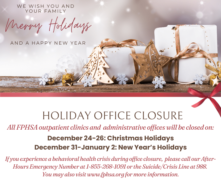 Holiday Office Closures | FPHSA